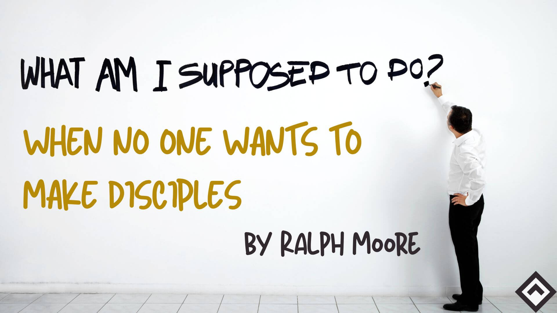 What Am I Supposed to do When No One Wants to Make Disciples? - Newbreed Training